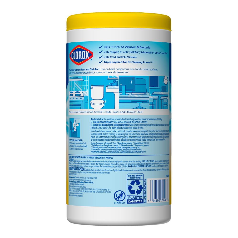 5 barrels/pack Clorox Disinfecting Wipes, Bleach Free Cleaning Wipes ...