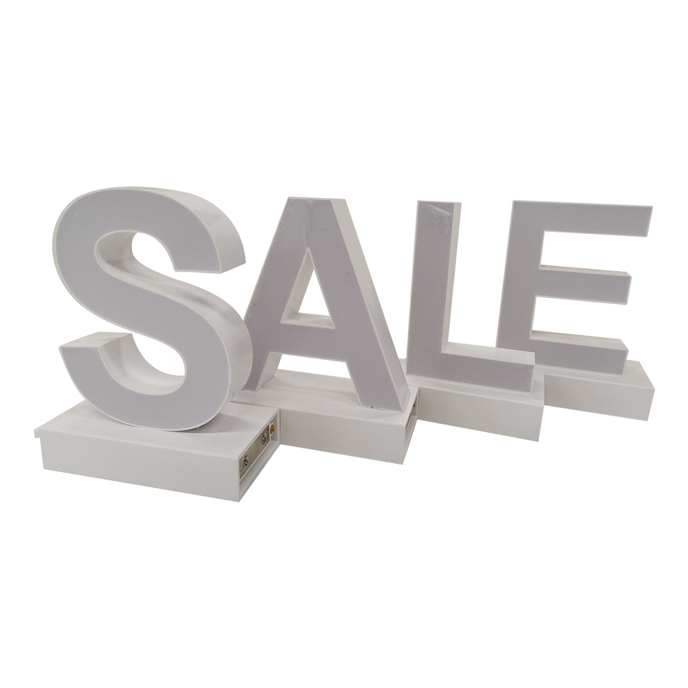 White Assembled Channel Letter Track Installation (Magnetic Counter ...