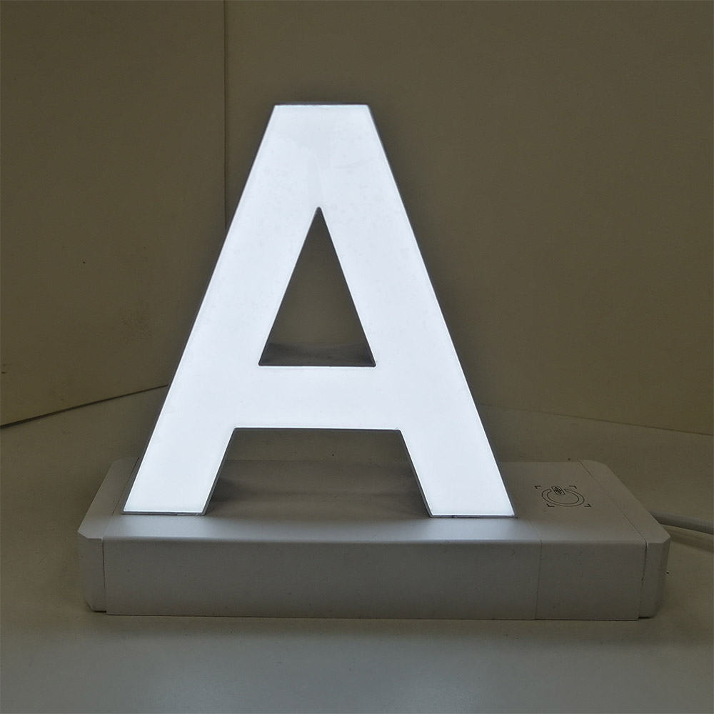 White Assembled Channel Letter Track Installation (Magnetic Counter ...