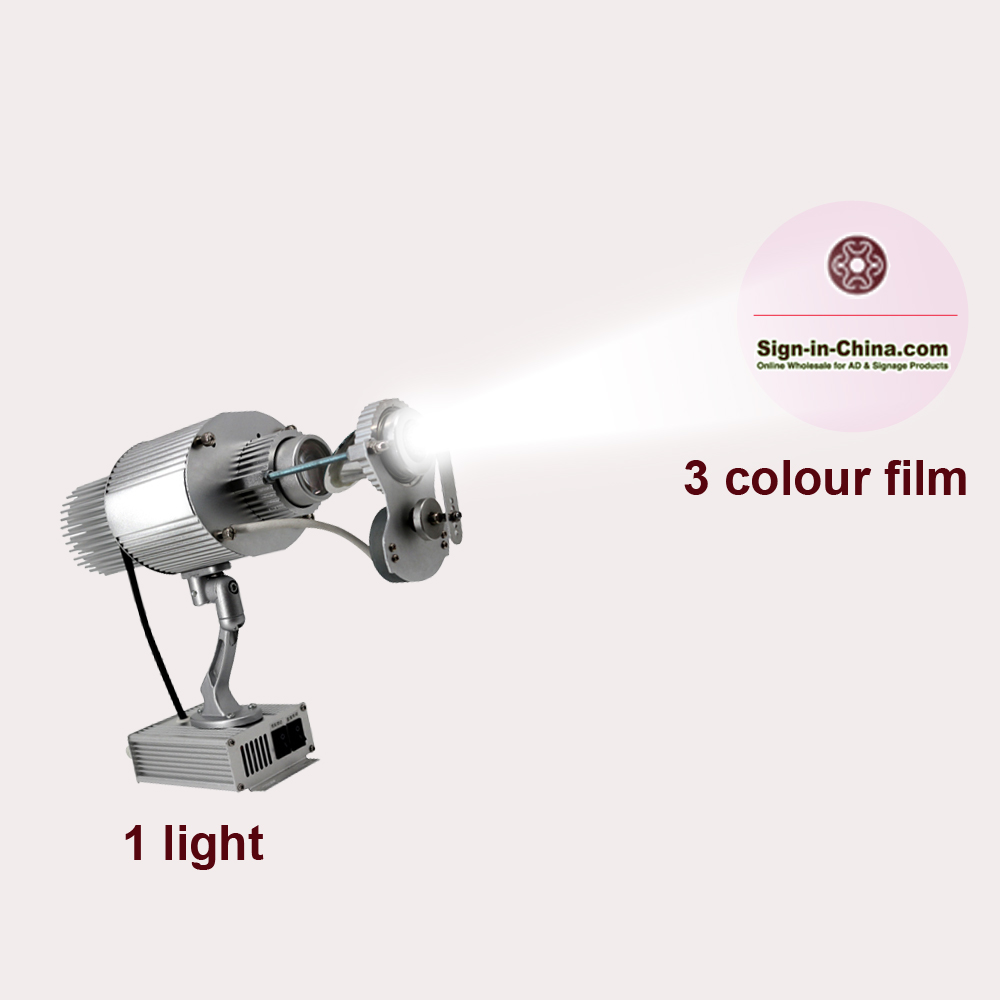 40W Rotary Ring Pattern Scanning LED Advertising Logo Projector Light ...