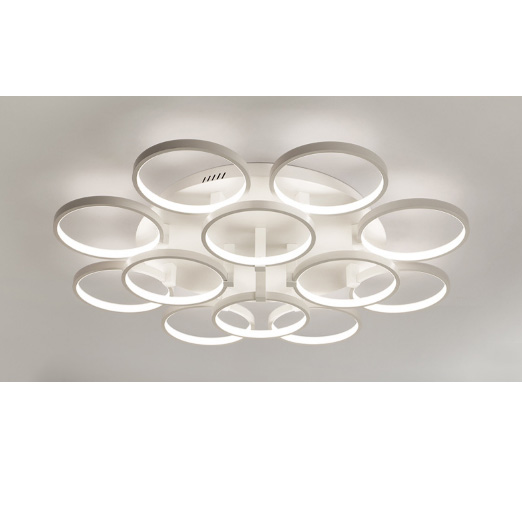 Modern Bedroom Circle LivingRoom Acrylic Ring Led Ceiling Light Pendant ...