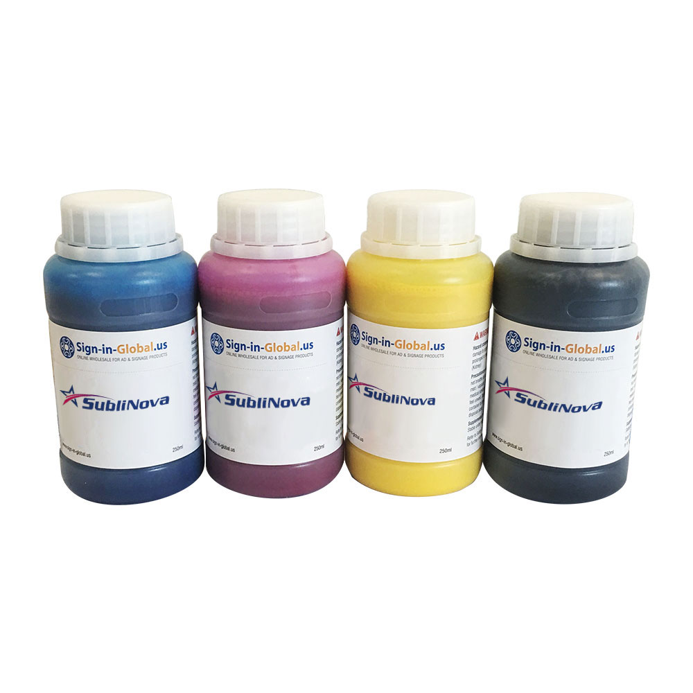4 x 250ml CMYK Inktec SubliNova Smart Inkjet Dye Sublimation Ink (DTI)