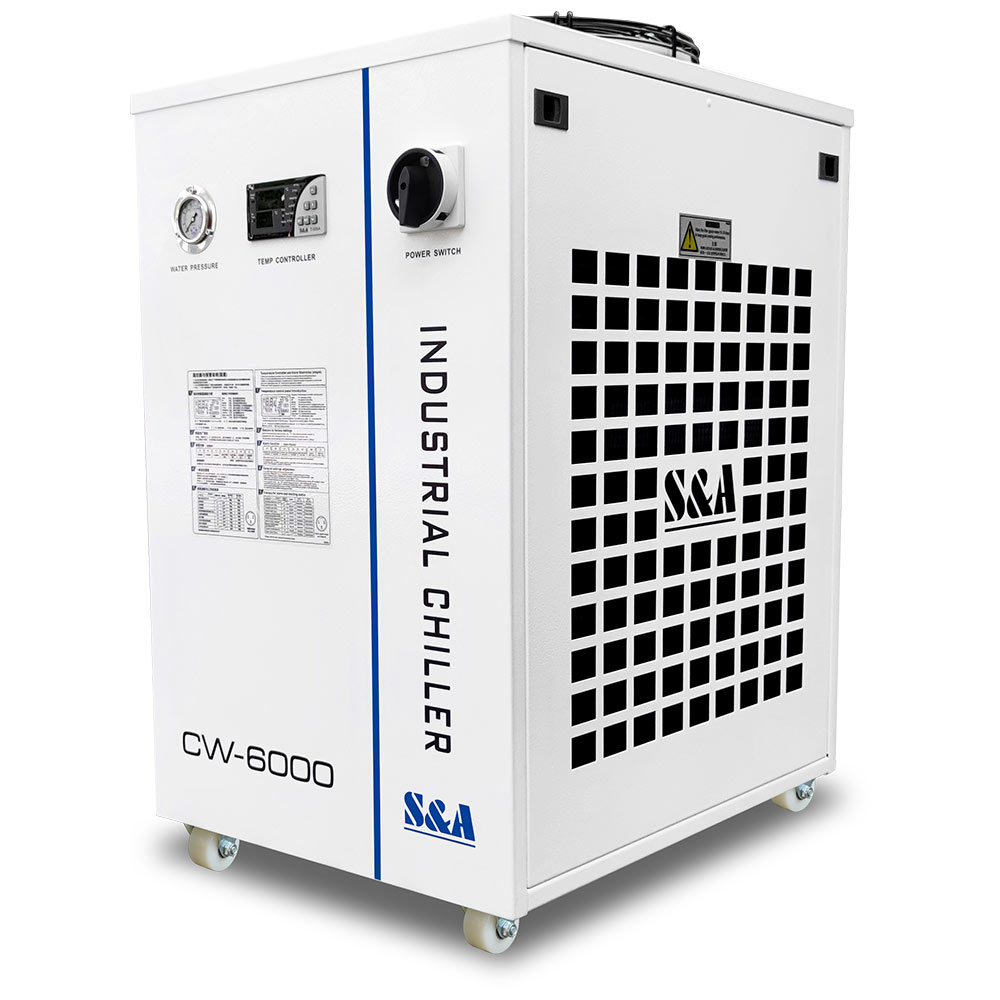 S&A CW-6000DN Industrial Water Chiller for 100W Solid-state Laser, 22KW ...