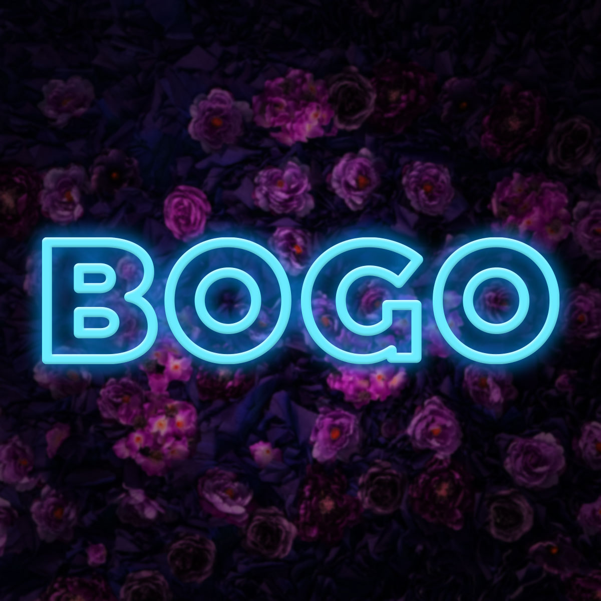 CALCA BOGO Blue Neon Sign Size-19.7X5.9 Inches