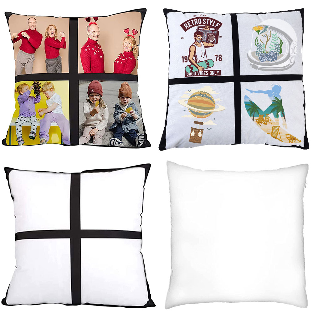 CALCA 50 Pack Sublimation Blanks Polyester 4 Panel Photo Pillow Case ...
