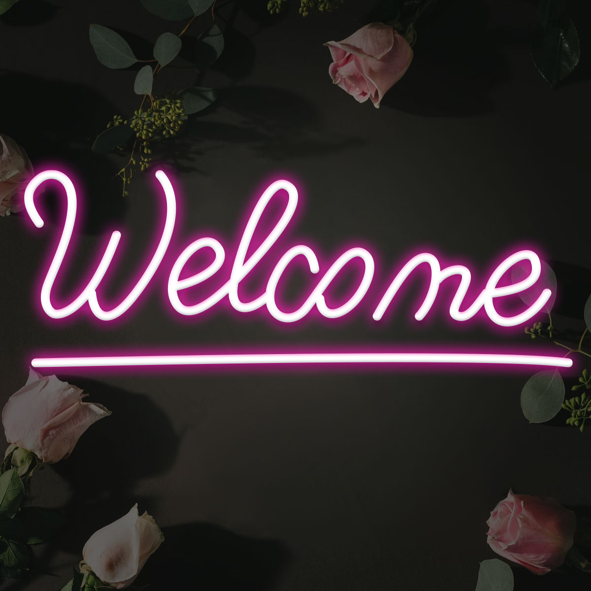 CALCA Welcome LED Neon Sign Size-19.7X8.3 inches(Type3)