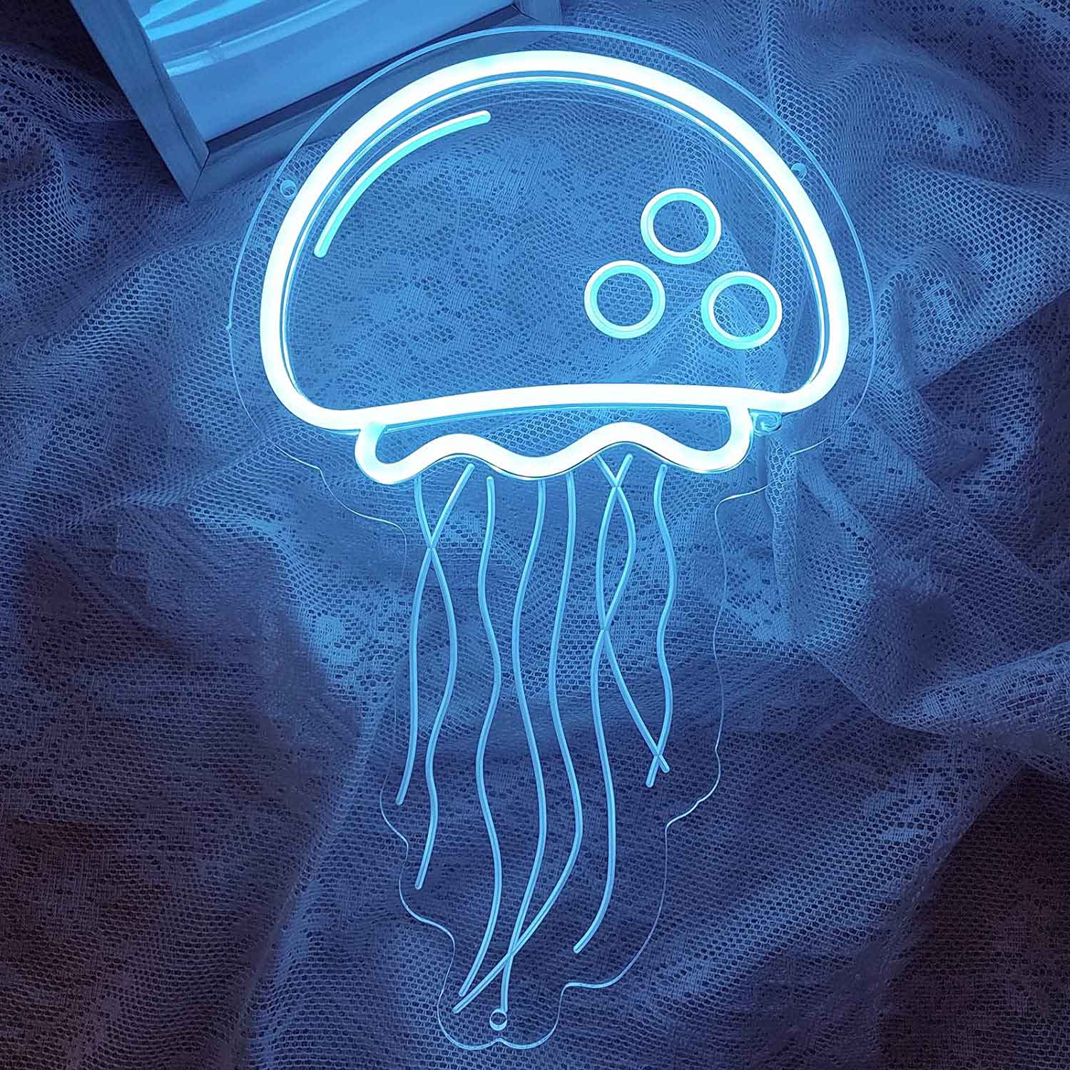 CALCA Jellyfish Neon Sign Personalized Led Neon Signs for Bedroom Wall ...